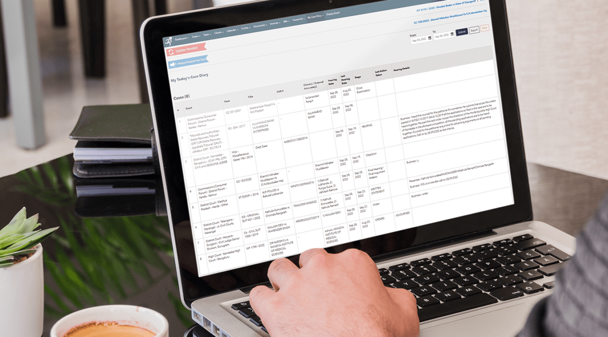 Case-Diary - Manage My Lawsuits - Legal Software